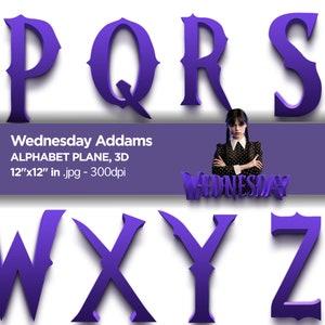 Wednesday Font, Dark Font Merlina, Wednesday Font, Digital Download ...