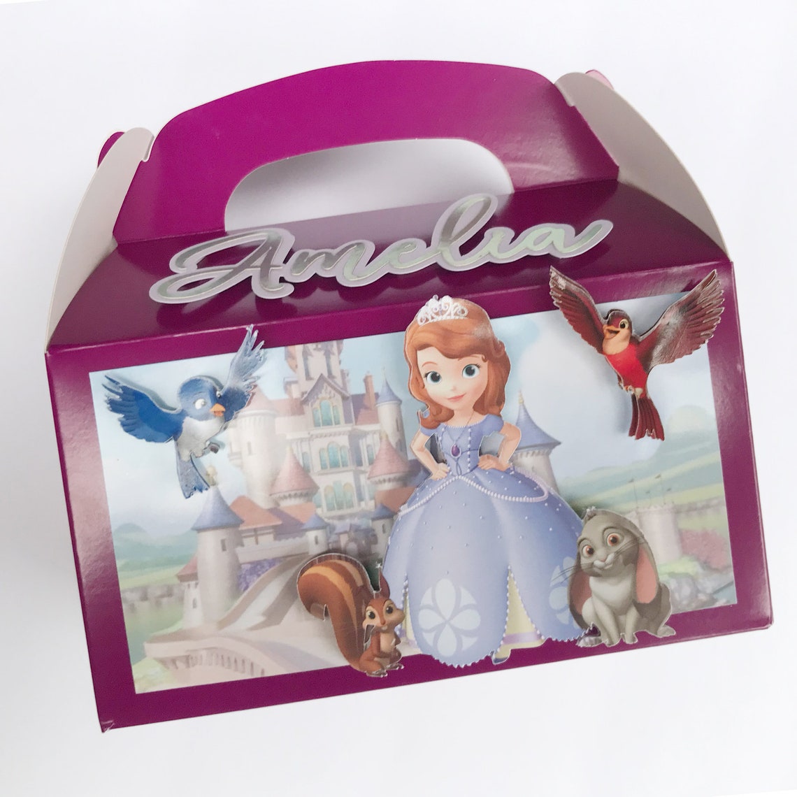 Princess Sofia Gable Box Princess Sofia Birthday Party | Etsy