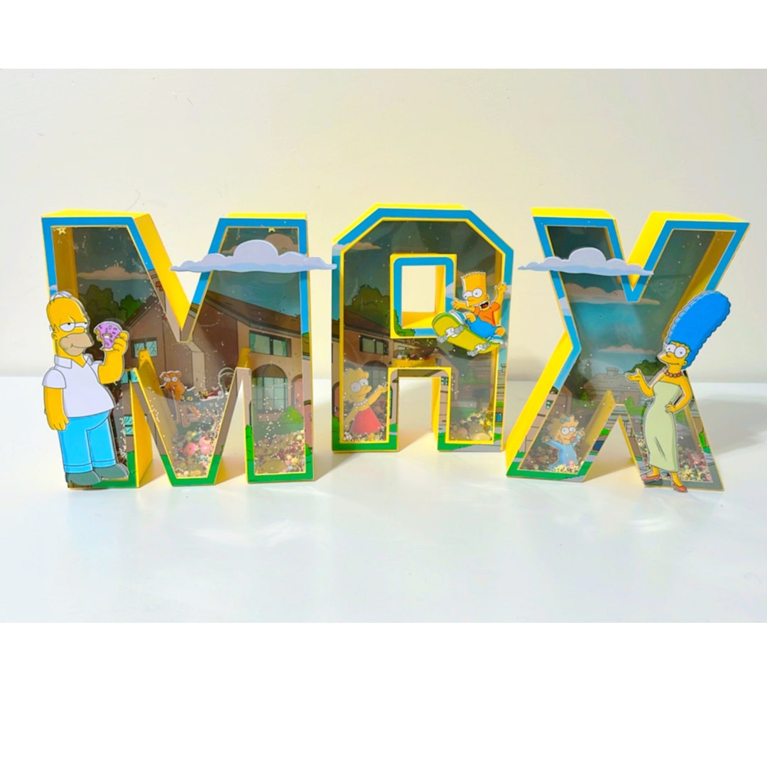 The Simpsons Letter 3D the Simpsons, the Simpsons 3D Letter Shaker, the ...