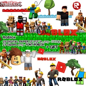 Roblox Digital Papers, Roblox Backgrounds, Roblox Papers, Scrapbook ...