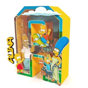 Simpsons Letter 3D the Simpsons, the Simpsons 3D Letter Shaker, the ...