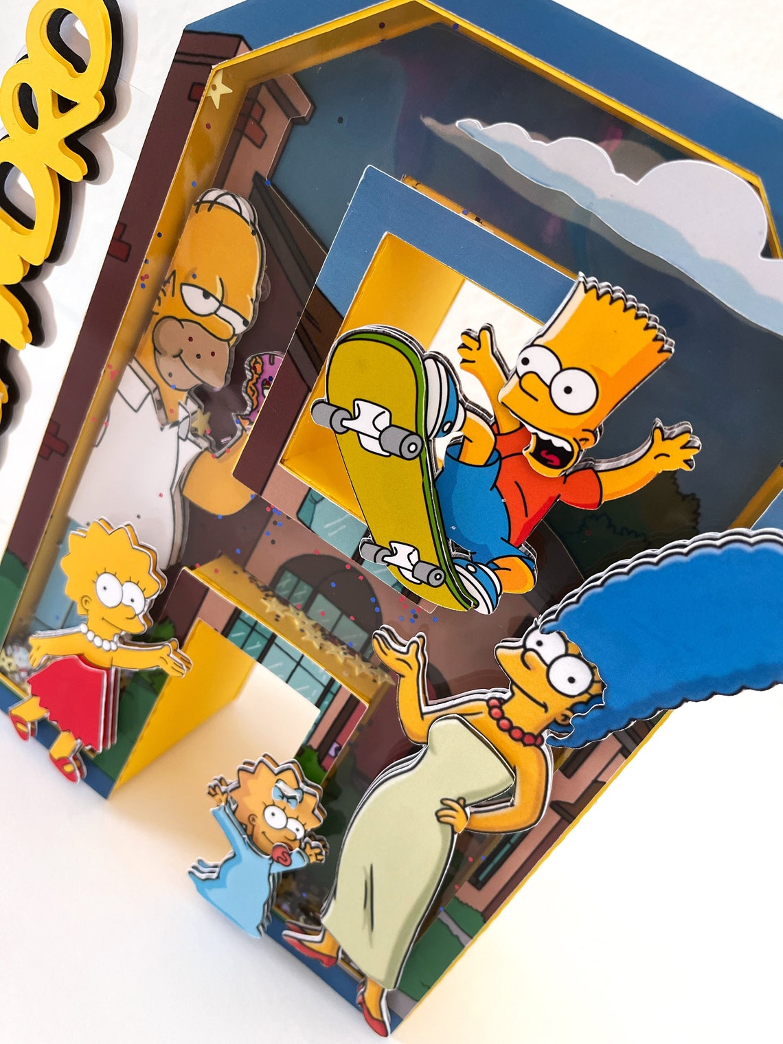 Simpsons Letter 3D the Simpsons the Simpsons 3D Letter - Etsy