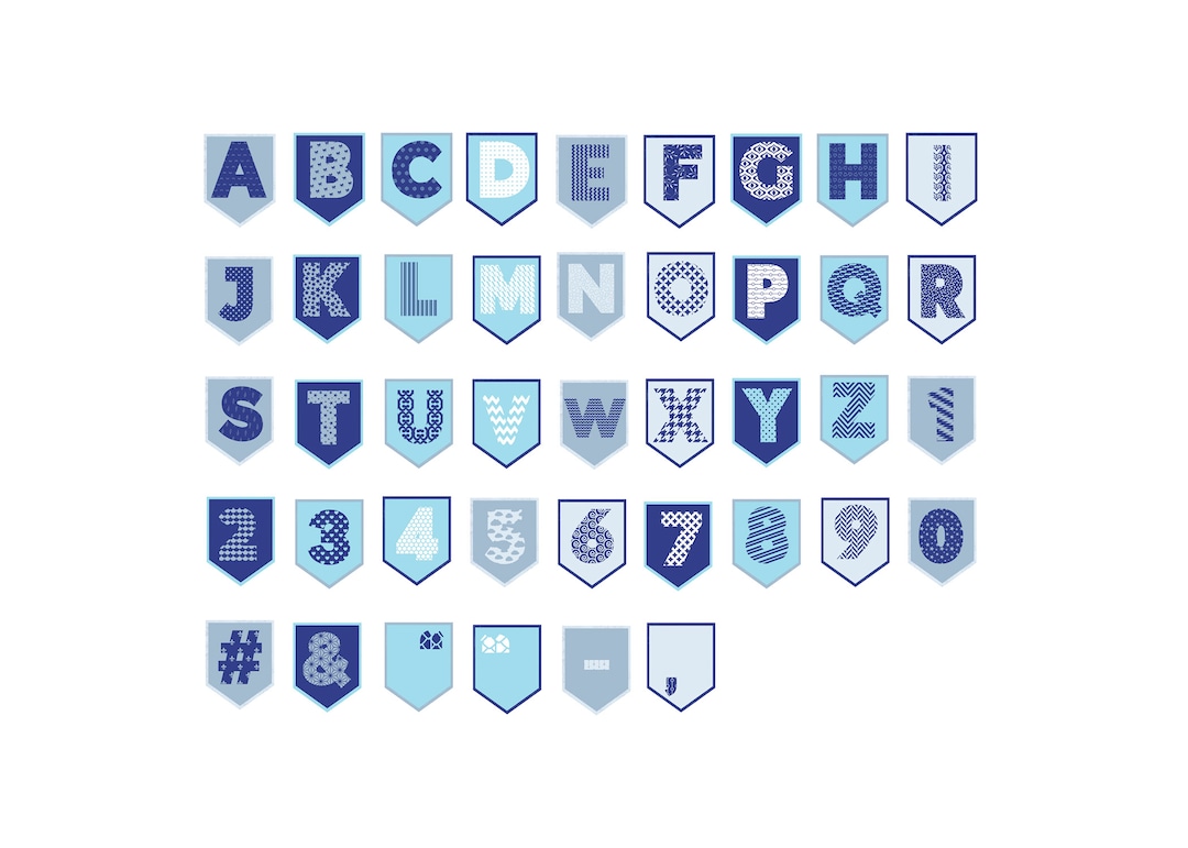 Printable Banner Digital Filer, Printable Alphabet Letter Banner ...