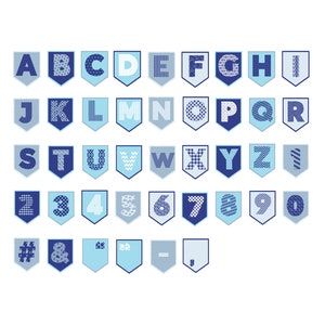 Printable Banner Digital Filer, Printable Alphabet Letter Banner ...