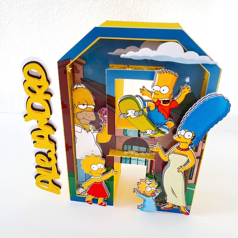 Simpsons Letter 3D the Simpsons the Simpsons 3D Letter - Etsy