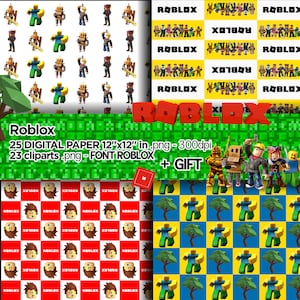 Roblox Digital Papers, Roblox Backgrounds, Roblox Papers, Scrapbook ...