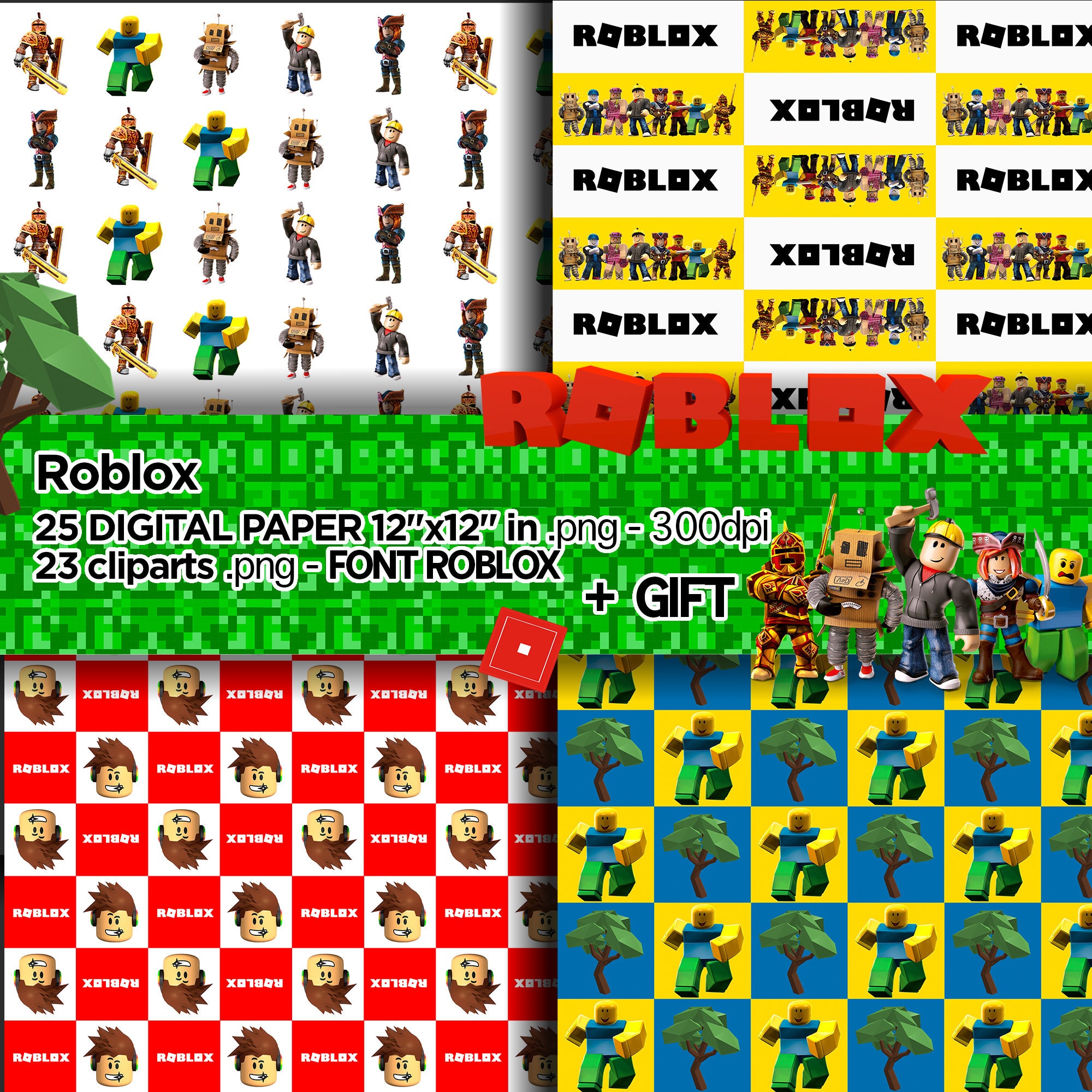 Roblox Digital Papers Roblox Backgrounds Roblox Papers - Etsy Australia