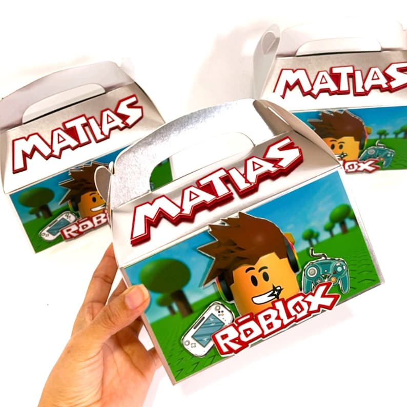 Roblox Favor Box Roblox Birthday Roblox Birthday Party - Etsy