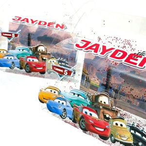 Cars Gable Box Acetato, Cars Birthday Party, Cars Favor Boxes Acetato ...