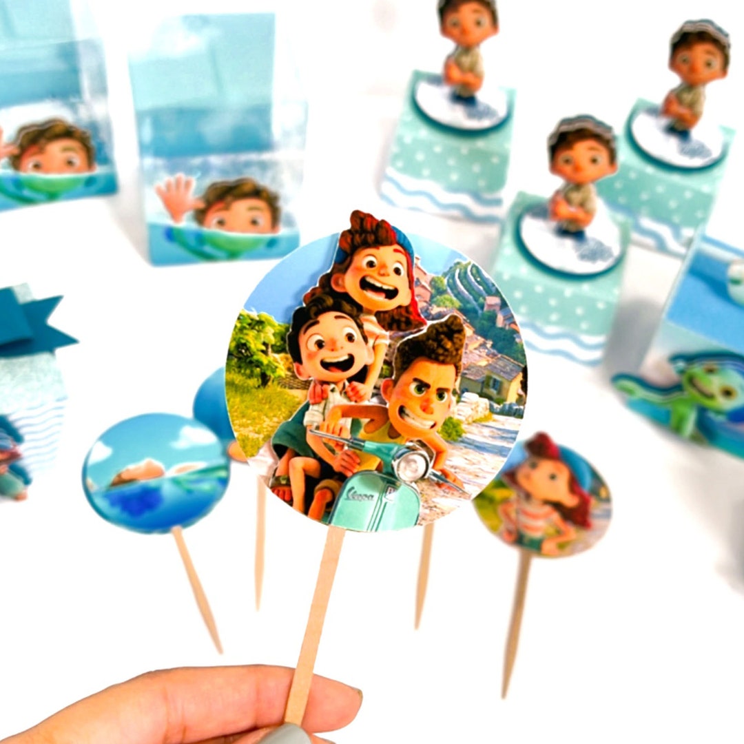 Luca Cupcake Toppers, Luca Birthday, Luca Cupcake Toppers - Etsy