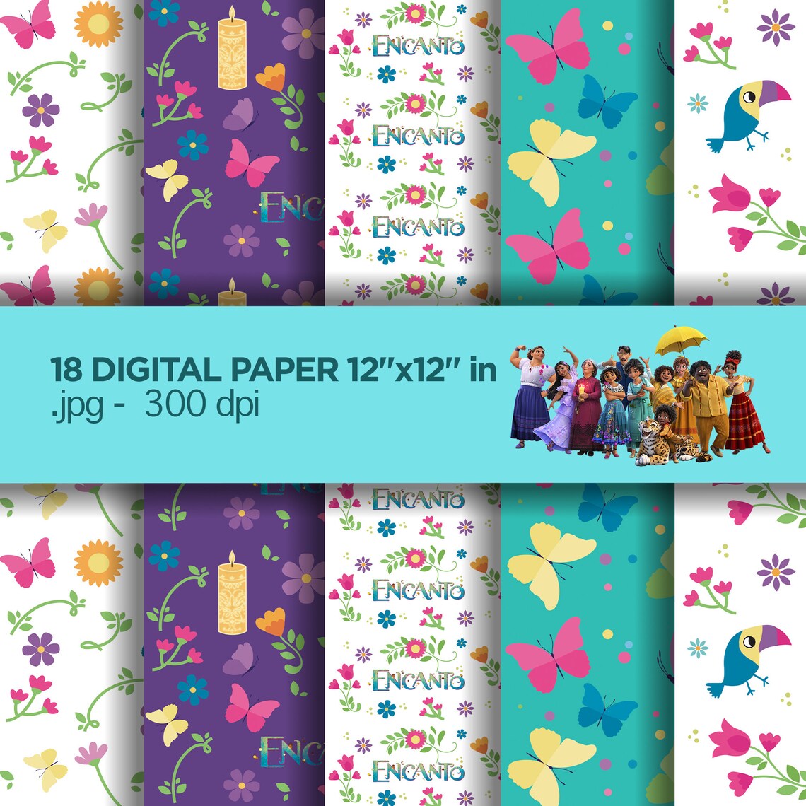 Encanto Digital Paper Encanto Encanto Paper Encanto Digital | Etsy