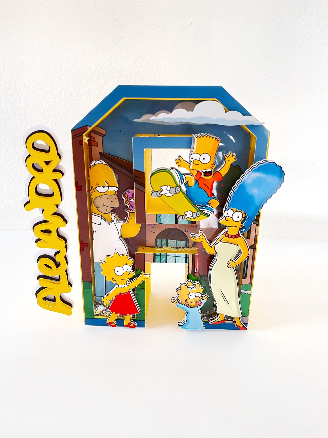 Simpsons Letter 3D the Simpsons the Simpsons 3D Letter - Etsy