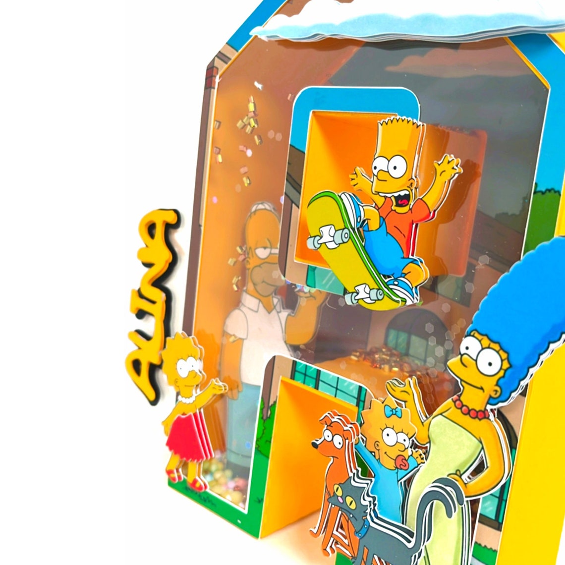 The Simpsons Letter 3D the Simpsons the Simpsons 3D Letter - Etsy