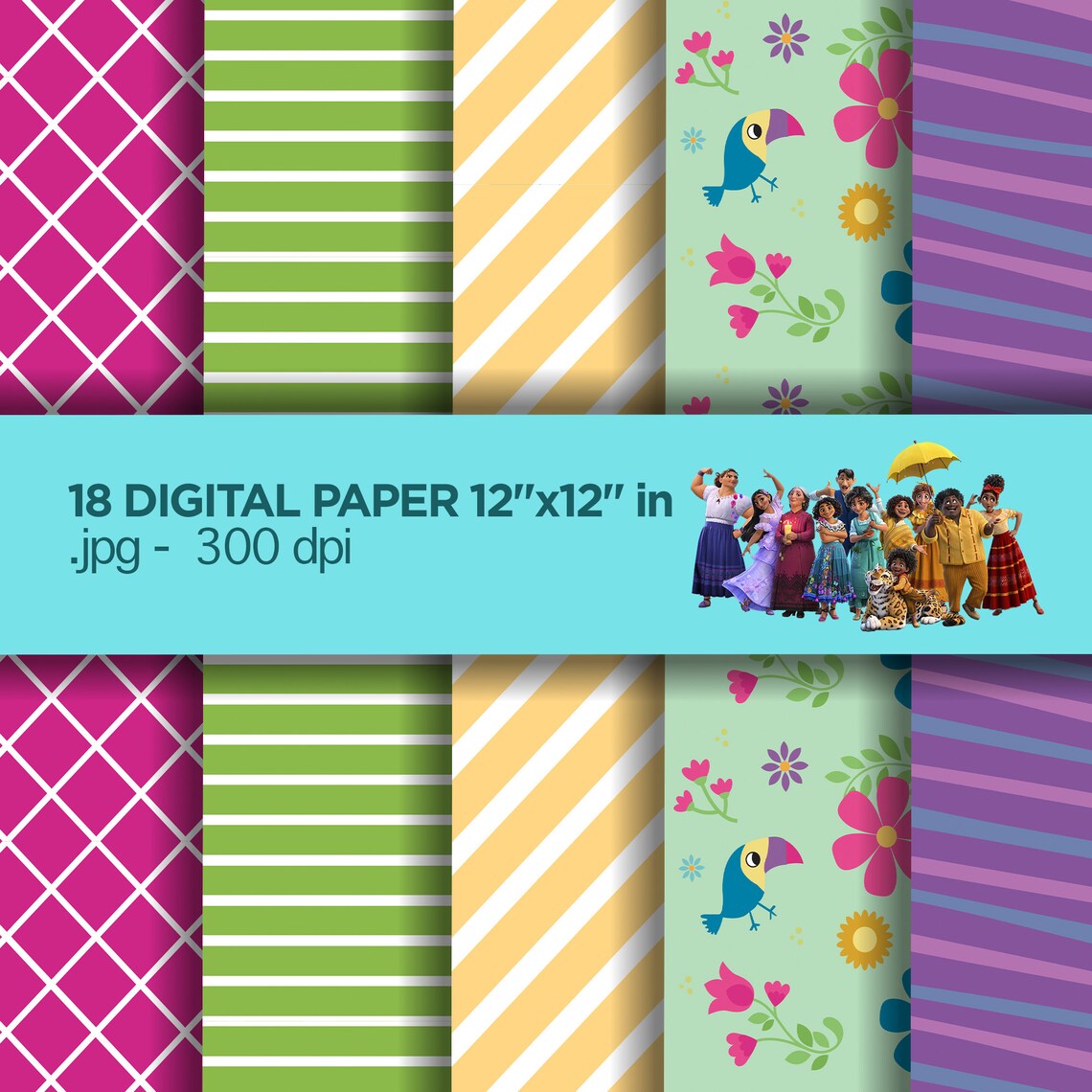 Encanto Digital Paper Encanto Encanto Paper Encanto Digital | Etsy