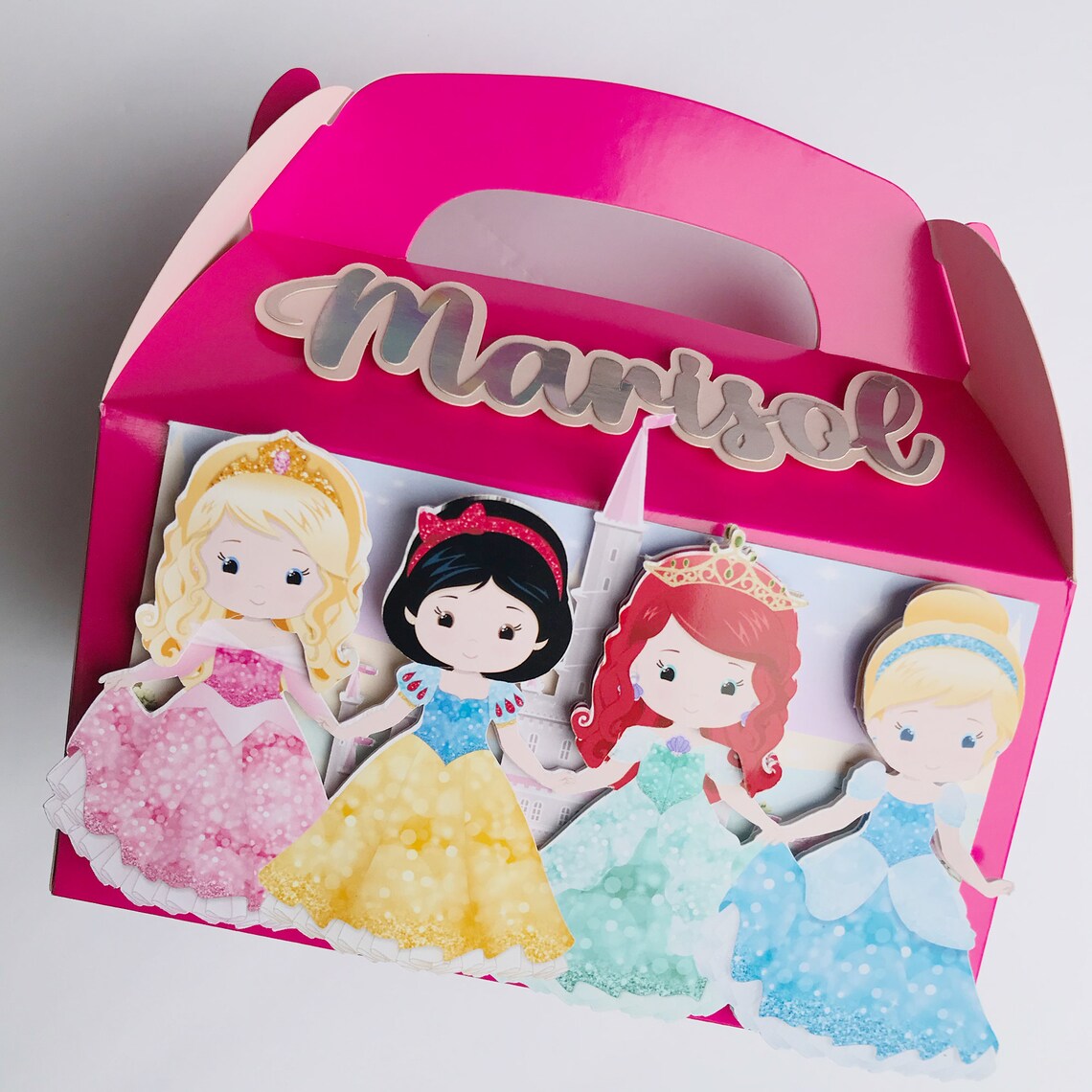Princess Gable Box, Princess Birthday Party, Princess Favor Boxes ...