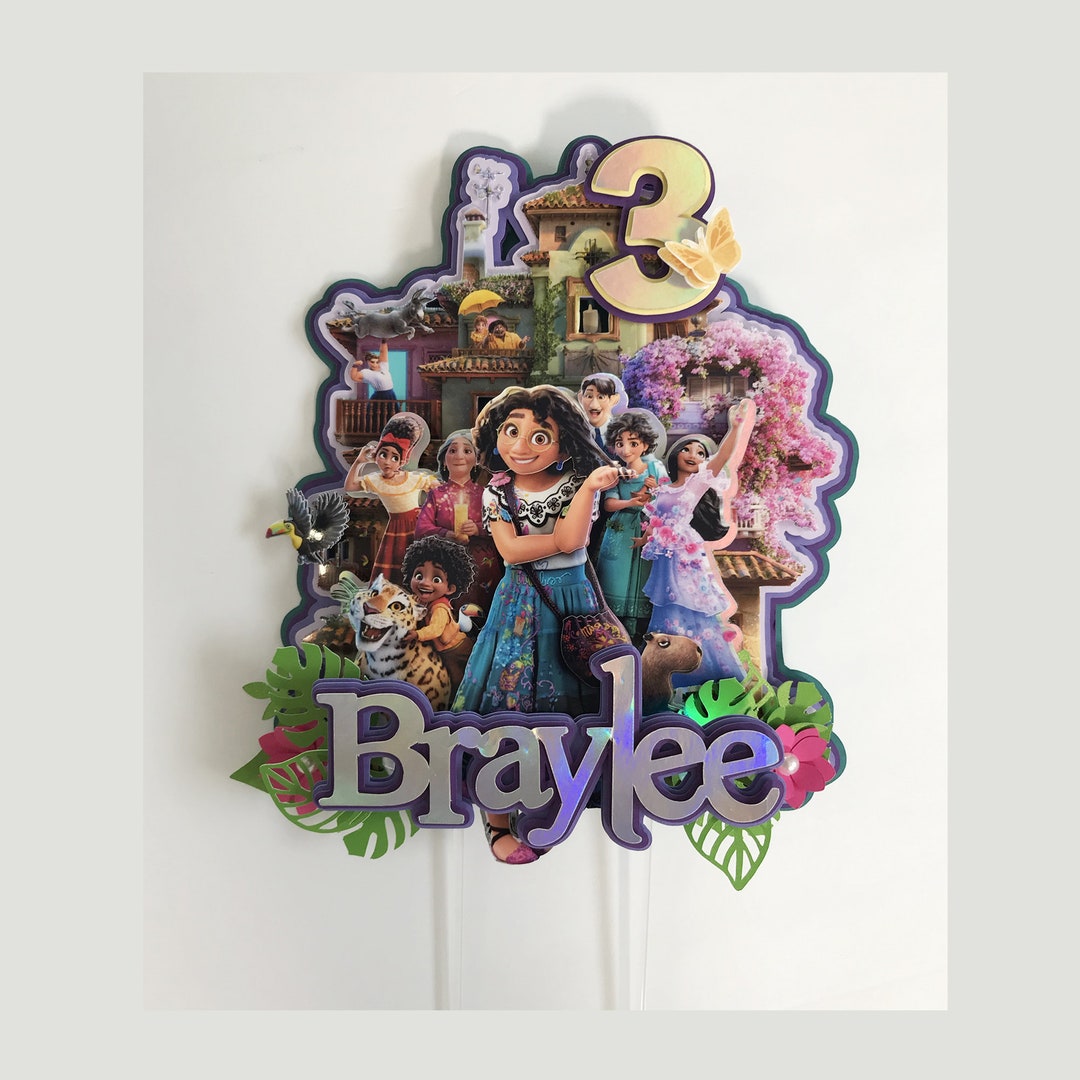 Encanto cake topper con luz en el nombre Encanto Party Decoraciones ...