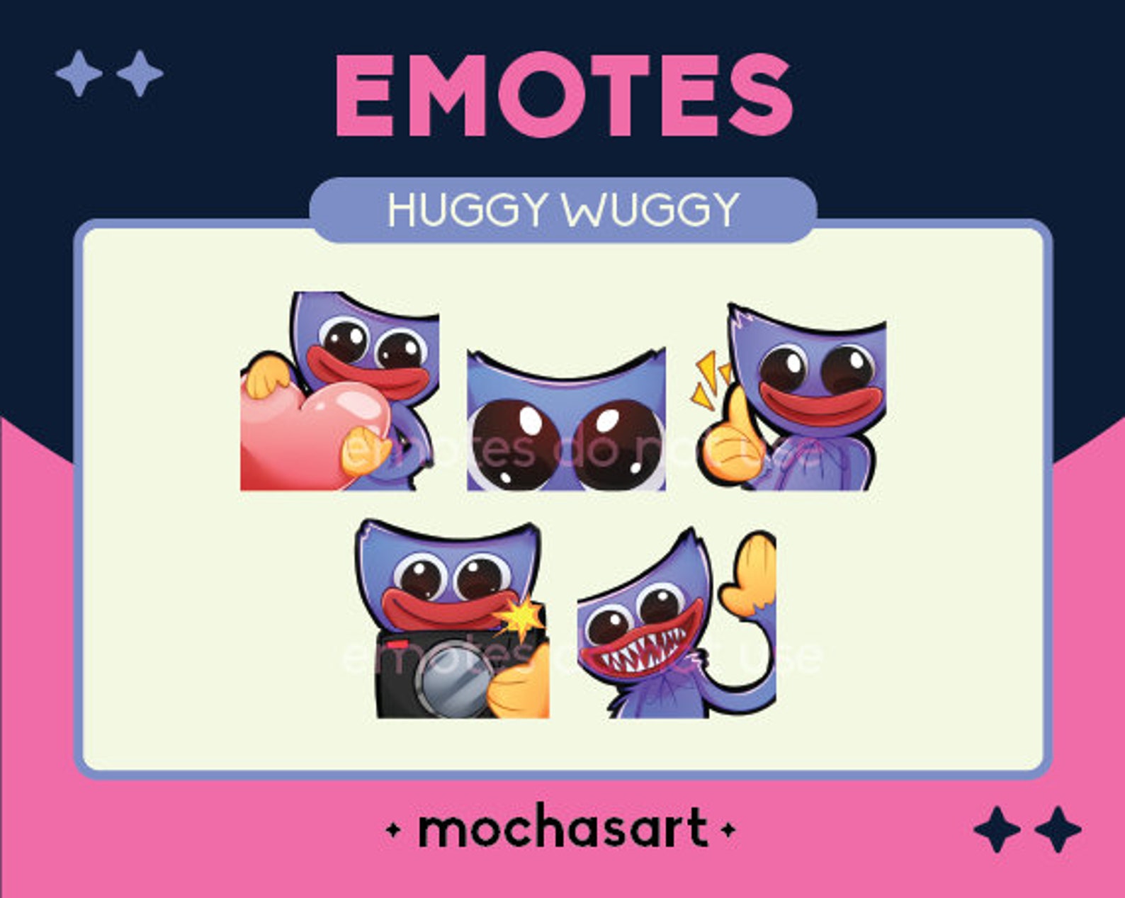 Poppy Playtime: Huggy Wuggy Emotes DIGITAL ITEM - Etsy