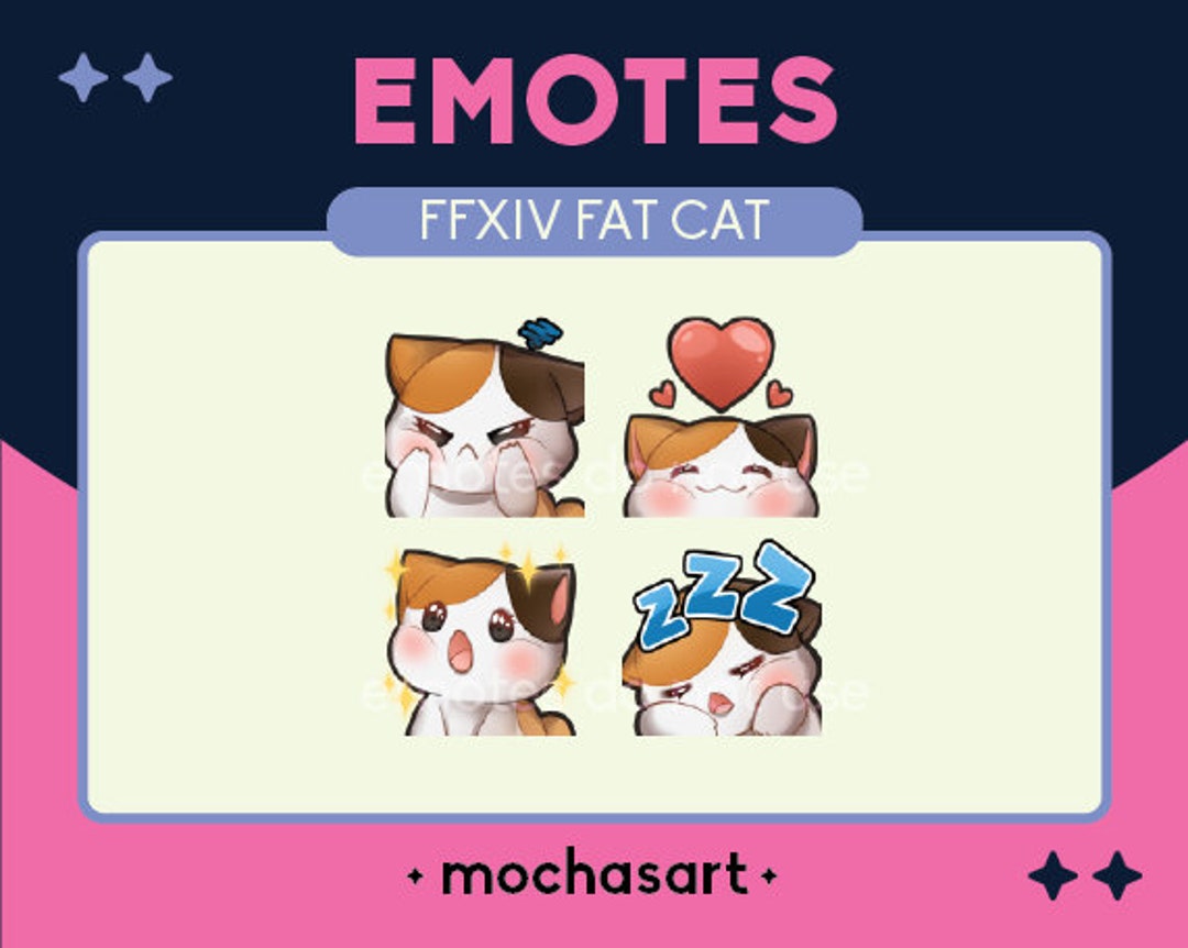 FFXIV Fat Cat Emotes [DIGITAL ITEM] - Etsy