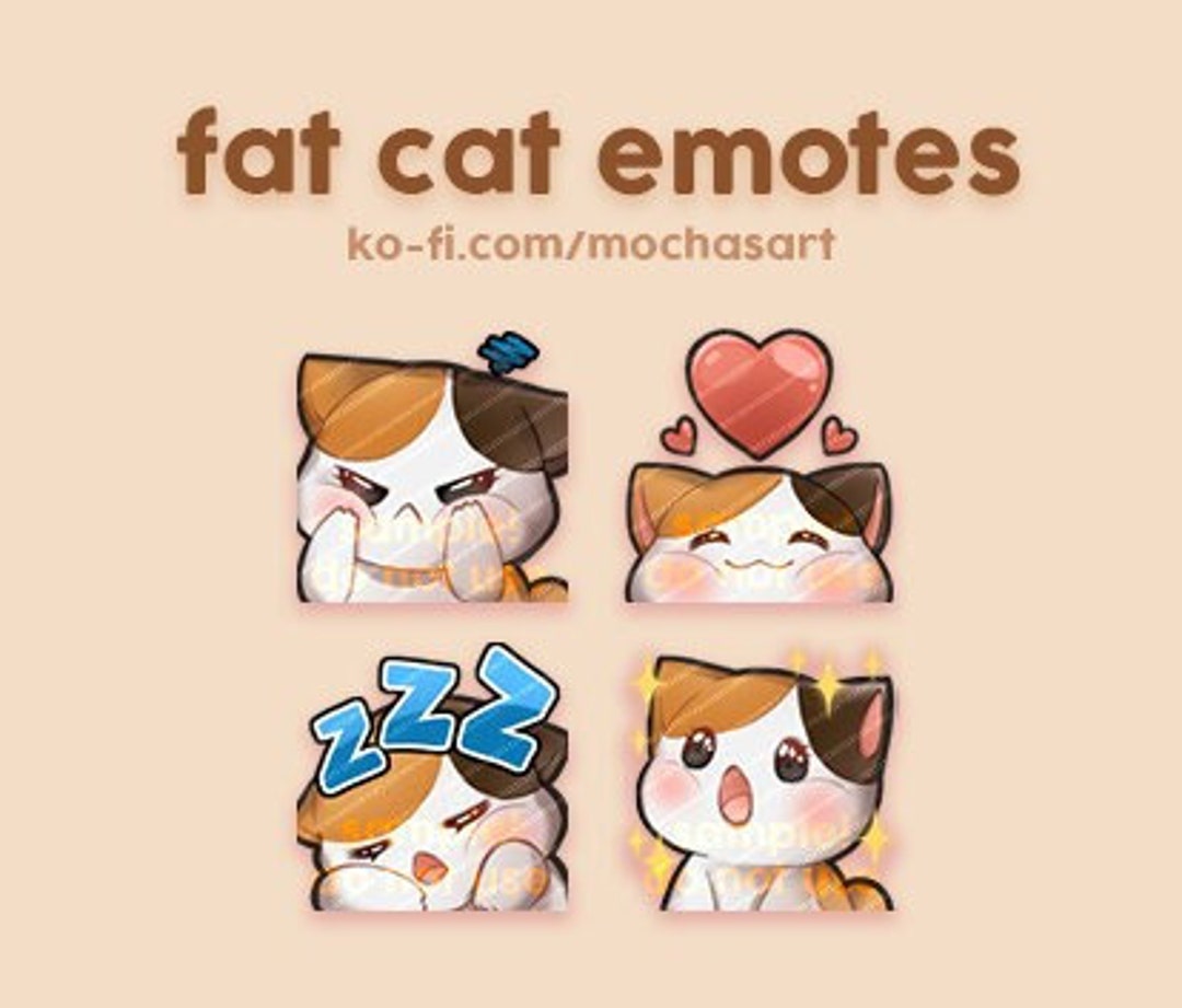 FFXIV Fat Cat Emotes DIGITAL ITEM - Etsy