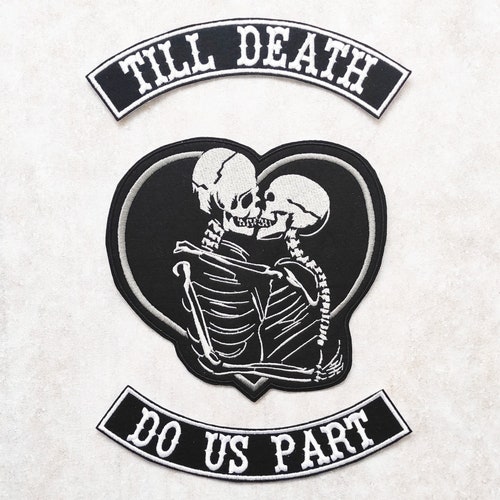 Till Death Leather Jacket Iron on Heat Transfer Denim - Etsy