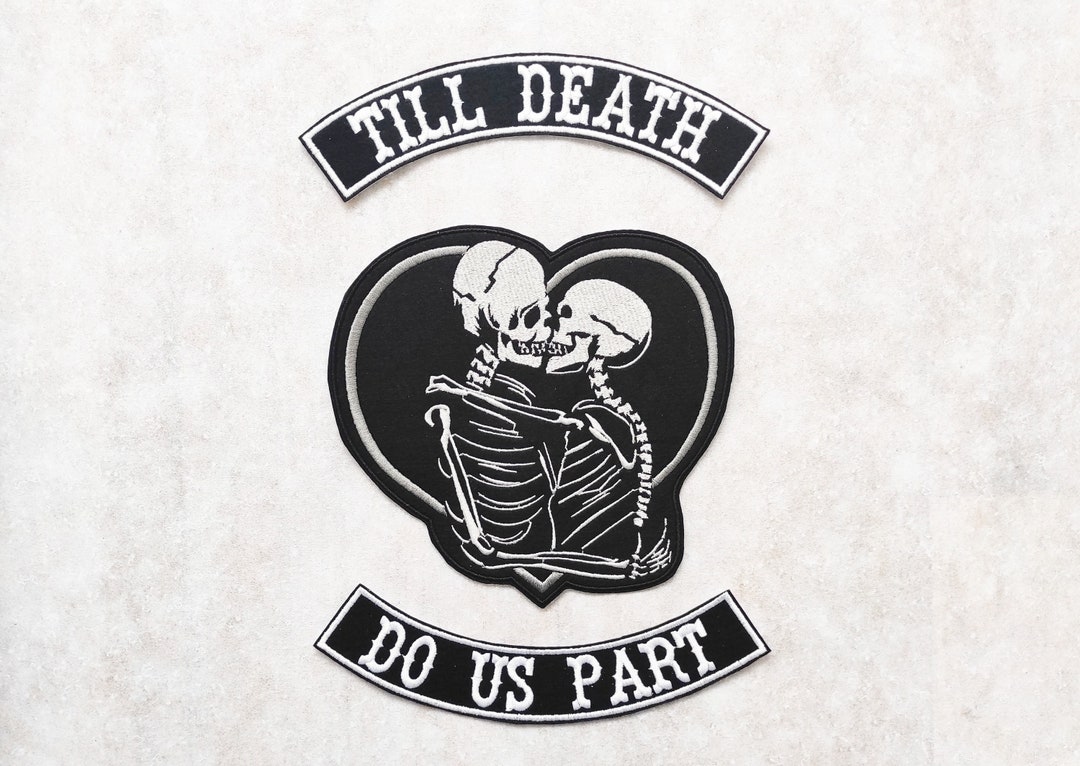 Till Death Do Us Part Embroidered Patches, Patch for Bridal Denim ...