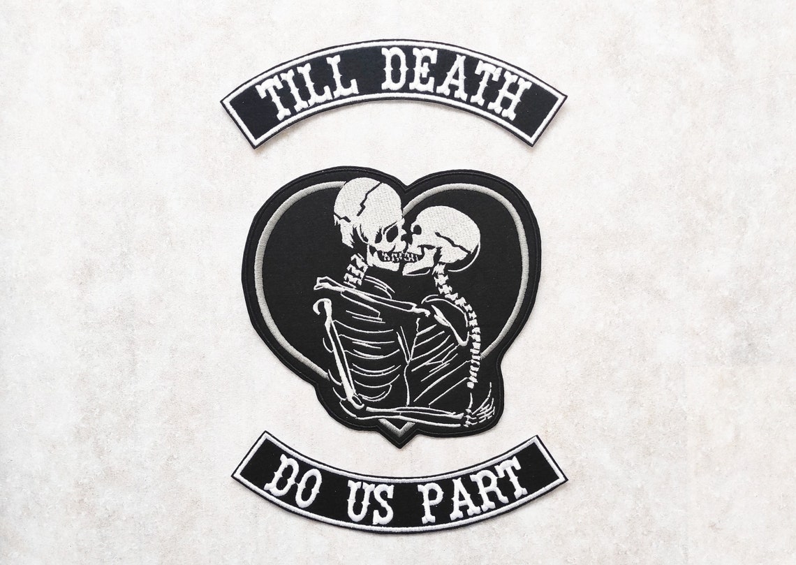 Till Death Do Us Part Embroidered Patches Patch for Bridal - Etsy
