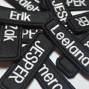 Custom Name Embroidered Name Patch Badge, Your Inscription Iron on ...