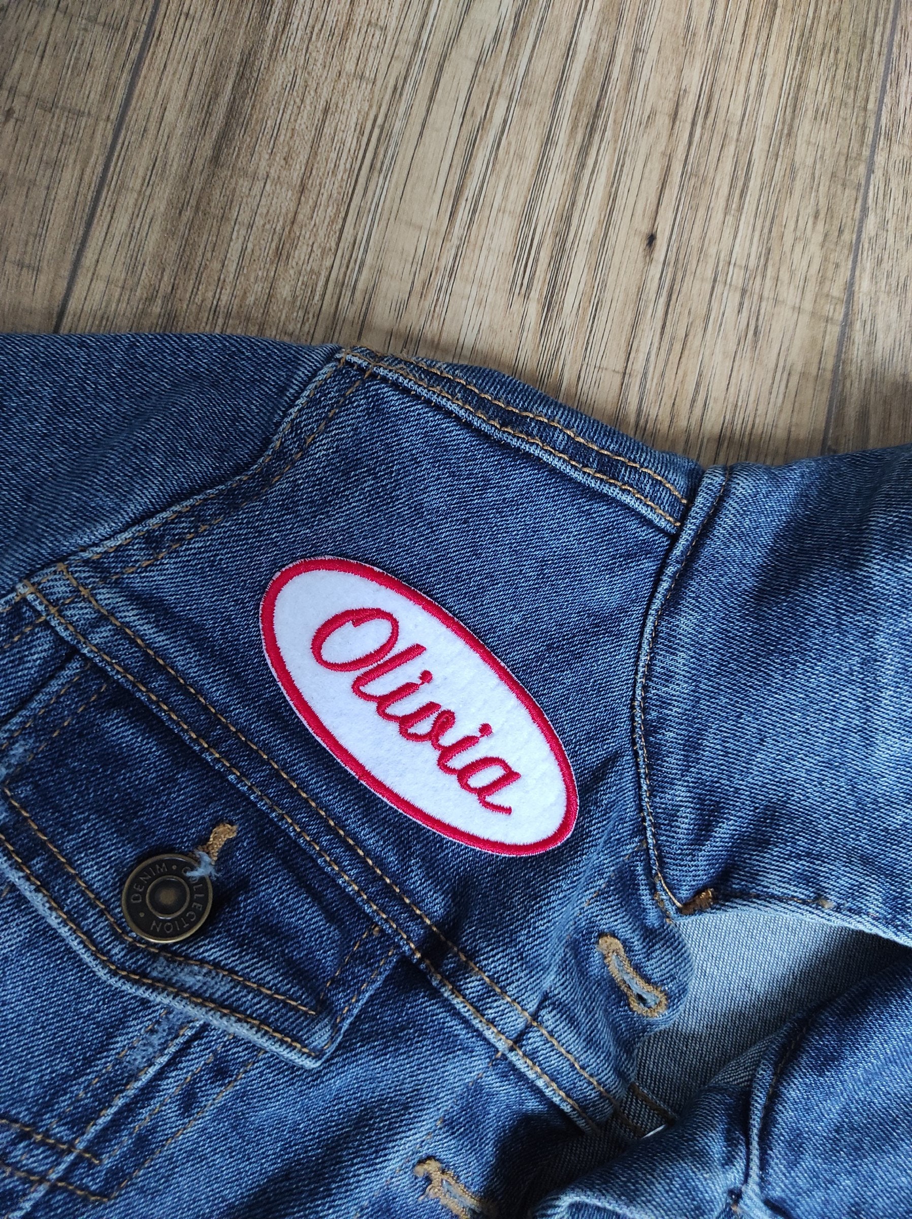 Custom Name Patch Embroidered Iron on Name Tag, Uniform Name Patch ...