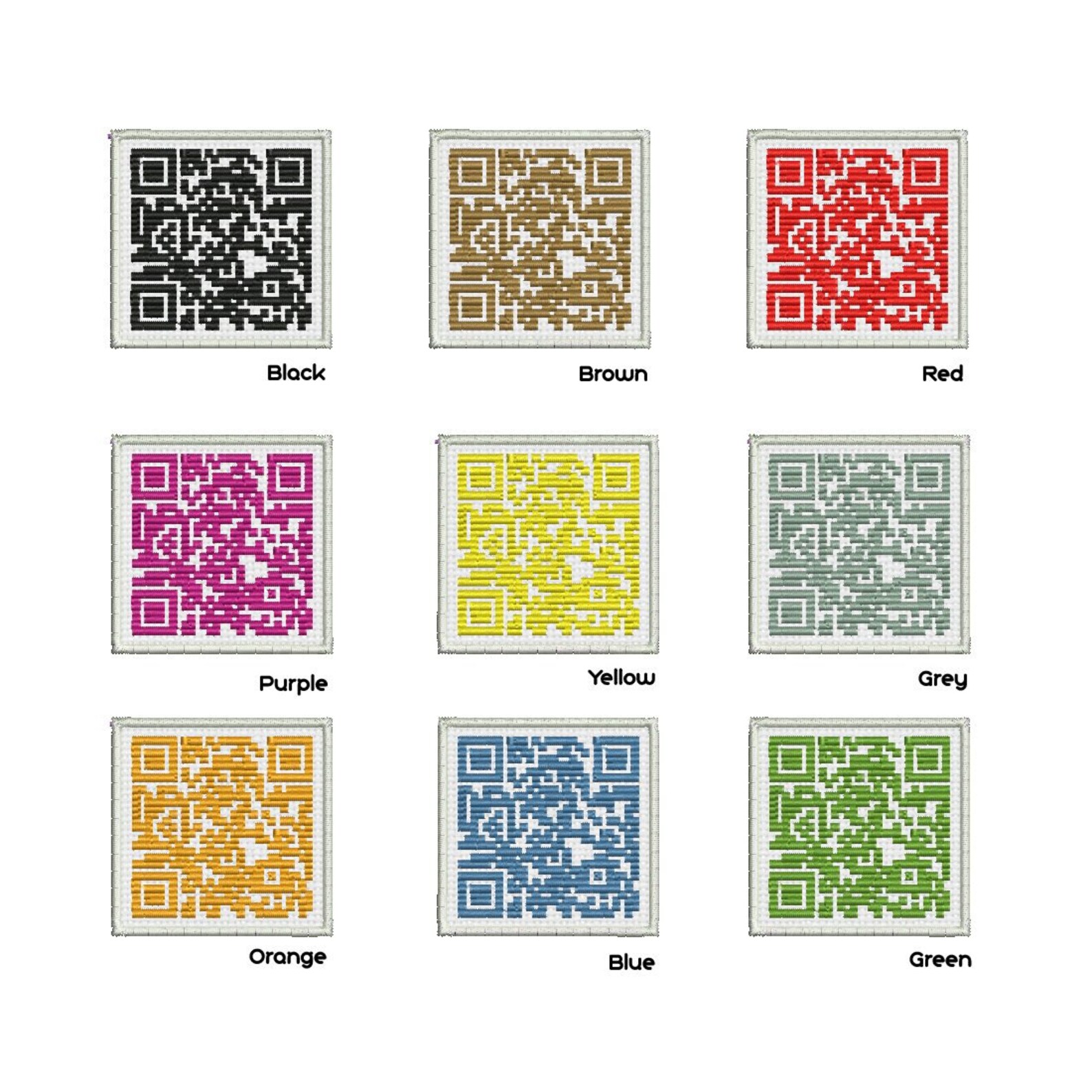 QR Code Patch Custom Embroidered QR Code Patch Iron on - Etsy