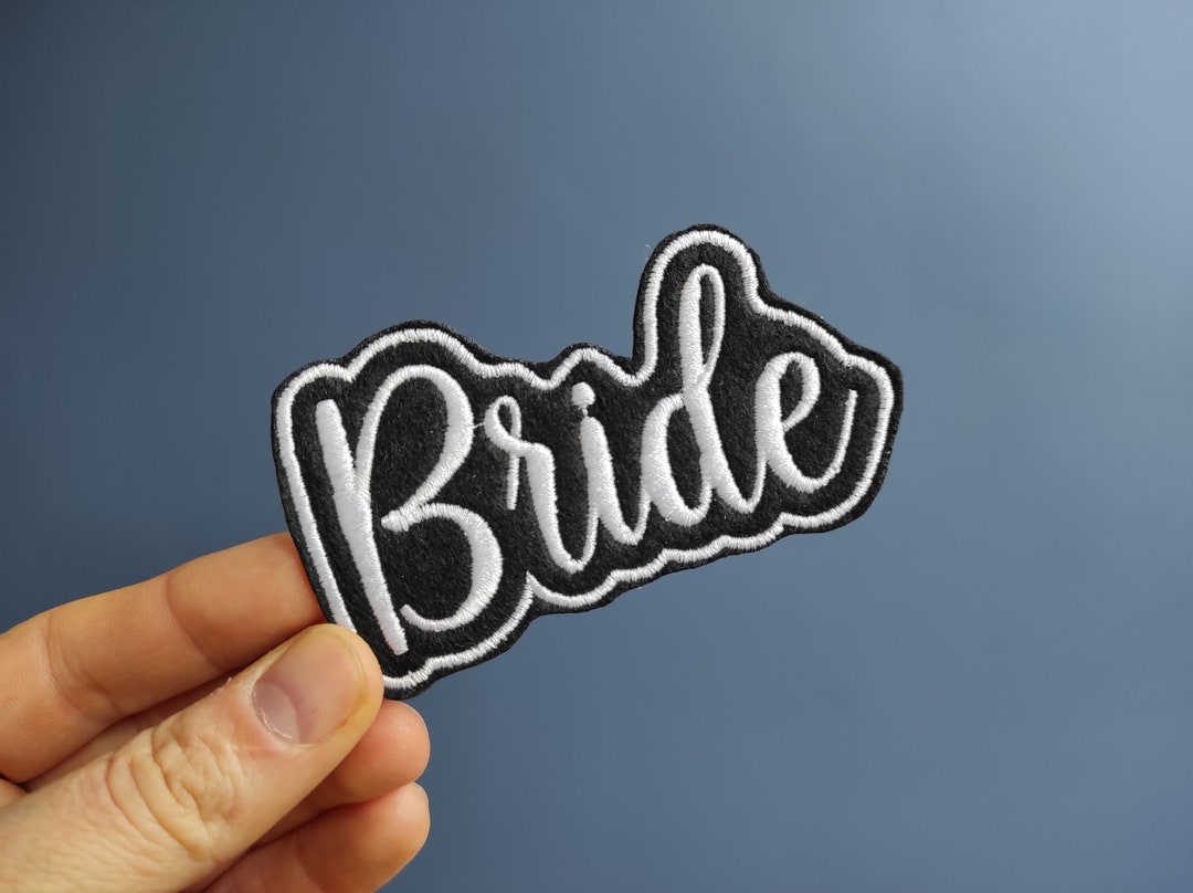 Bride Embroidered Patch, Patch for Bridal Denim Jacket, Wedding Patches - Etsy