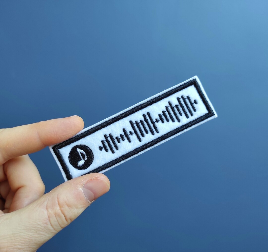 Music Code Patch, Custom Embroidered Song Code Patch, Iron on Patch, - Etsy