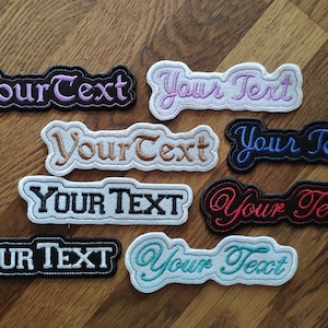 Custom Name Patch Embroidered Iron On, Personalized Name Tag - Etsy