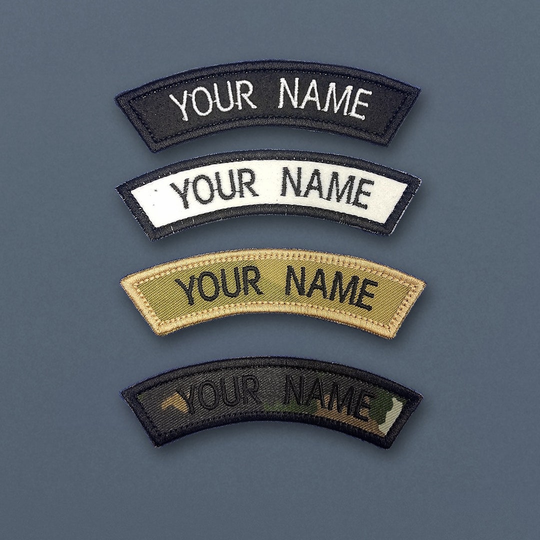 Personalized Military Patches, Custom Embroidery Name Patches, Tactical Moral Name Patch for ...