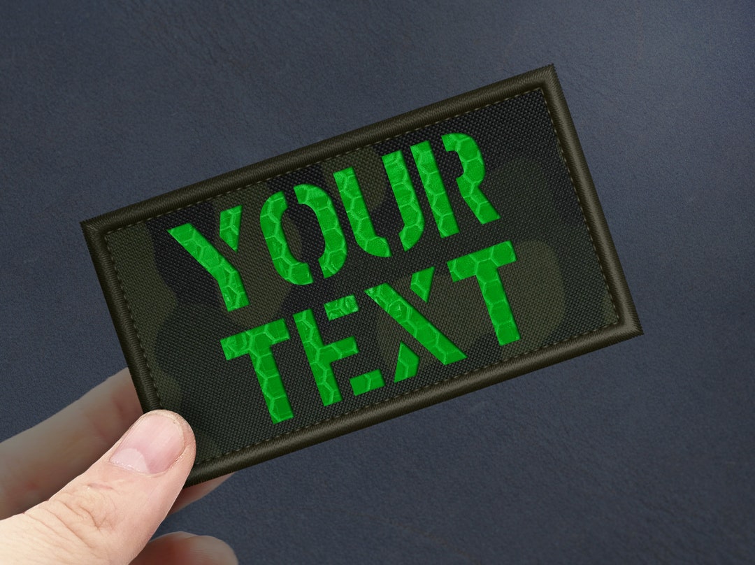 Custom Text, Patch Infrared Reflective Patches Military Patches Laser ...