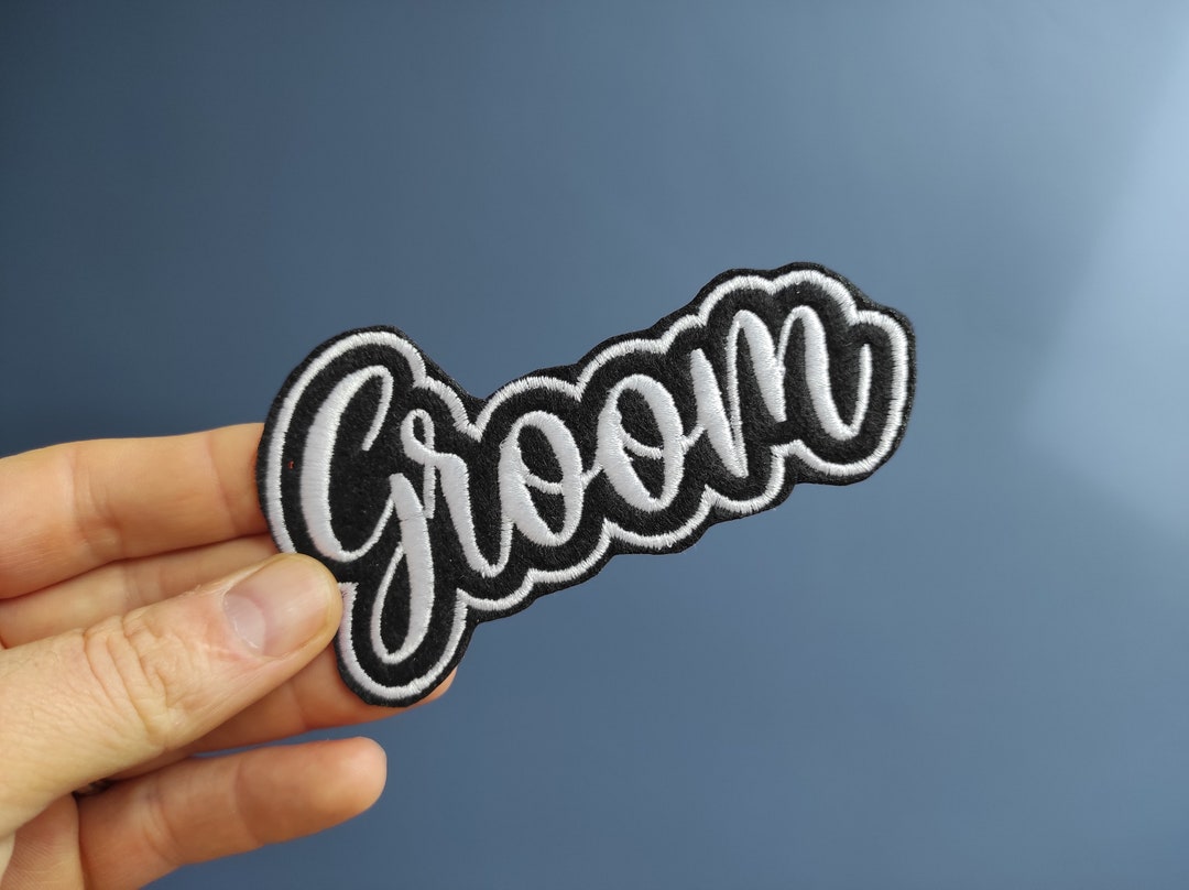 Groom Embroidered Patch, Patch for Bridal Denim Jacket, Wedding Patches - Etsy