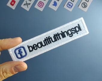 Facebook Logo Custom Embroidered Name Tag Patch - Etsy