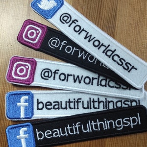 Youtube Logo Custom Name Tag Patch, Embroidered Social Media Badge - Etsy