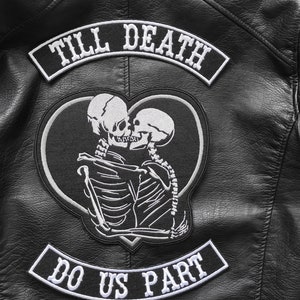 Till Death Do Us Part Embroidered Patches, Patch for Bridal Denim ...
