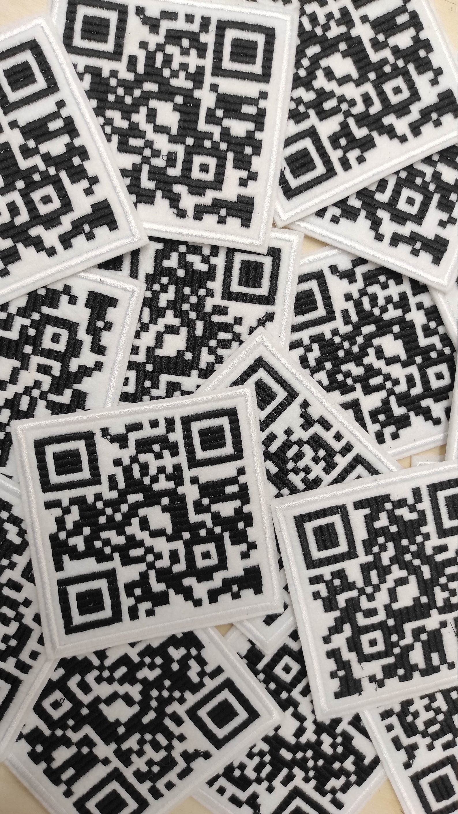 Rickroll QR Code Embroidered Patch Rick Astley Iron on - Etsy