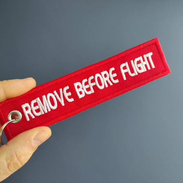 Custom Remove Before Flight Keychain - Etsy