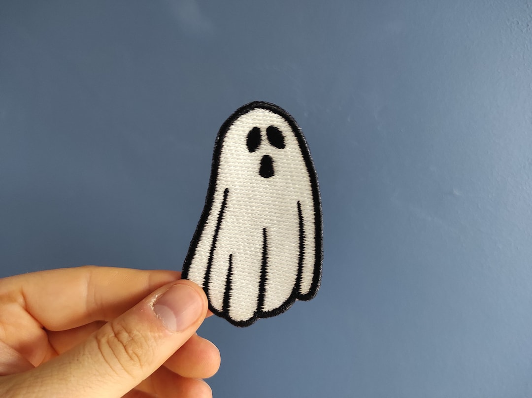 Mini Ghost Patch, Glow in the Dark Halloween Funny Iron on Patch - Etsy