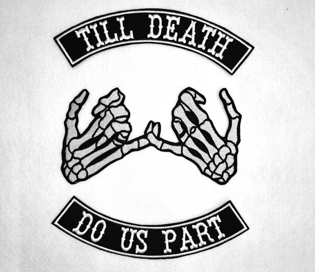 Pinky Promise Embroidered Patches, Till Death Patch for Bridal Denim ...