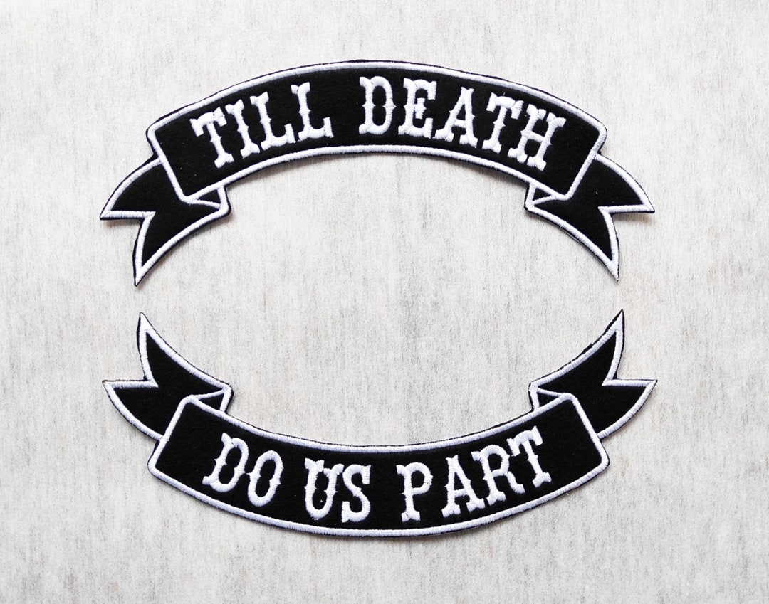 Till Death Embroidered Patches, Patch for Bridal Denim Jacket, Couple ...