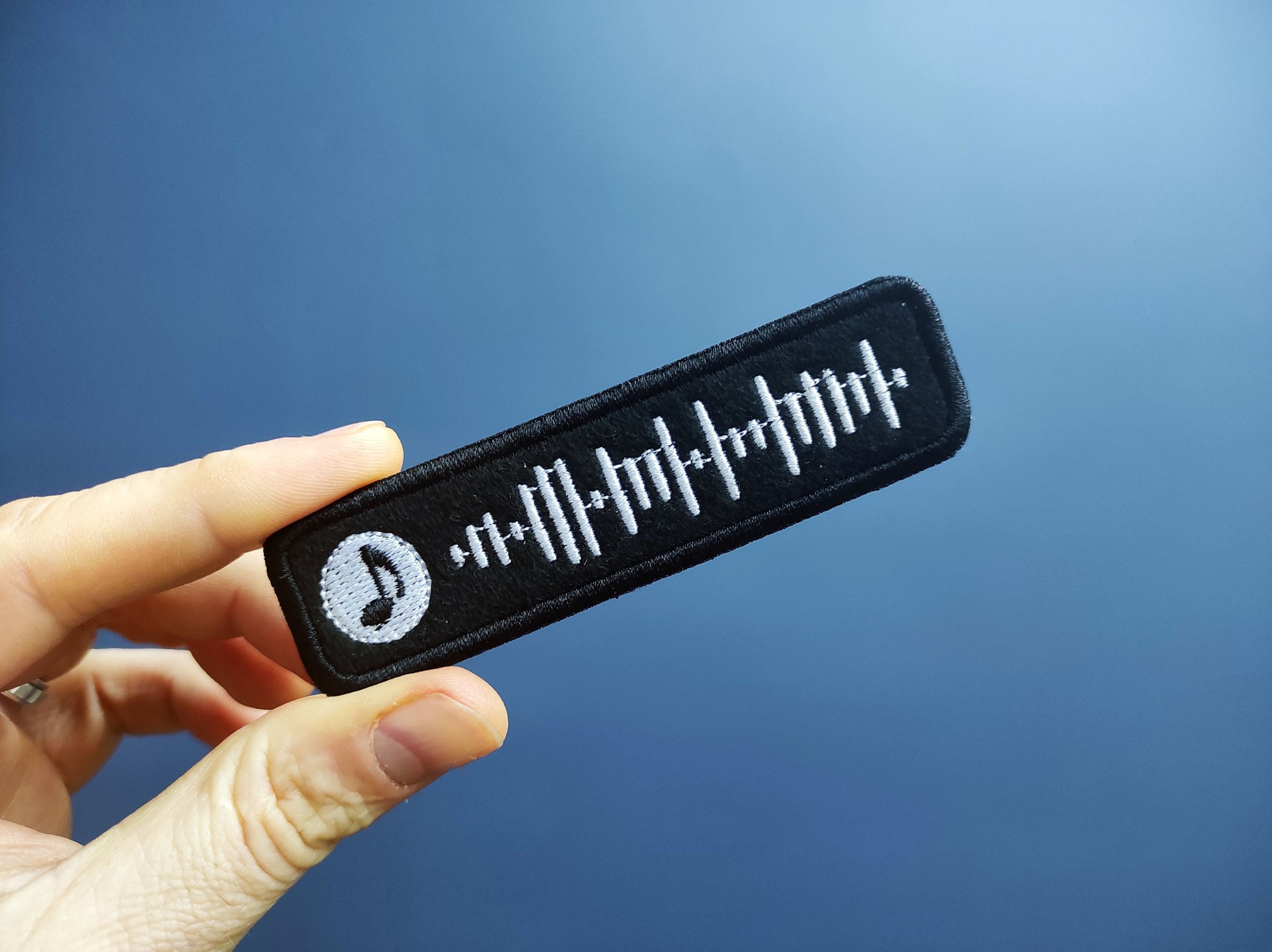 Custom Song Code Patch Glow in the Dark, Instant Scan Music Patch, Iron ...