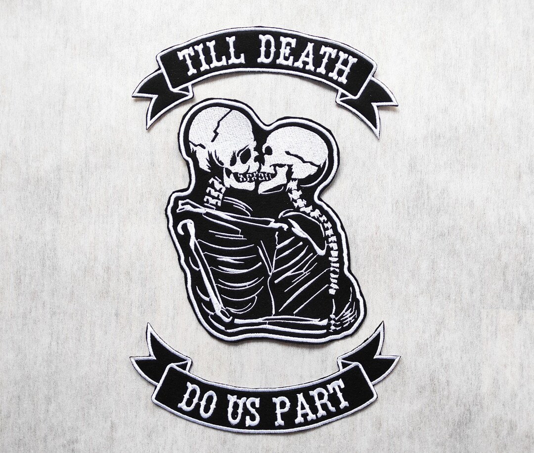 Till Death Do Us Part Embroidered Patches, Patch for Bridal Denim ...