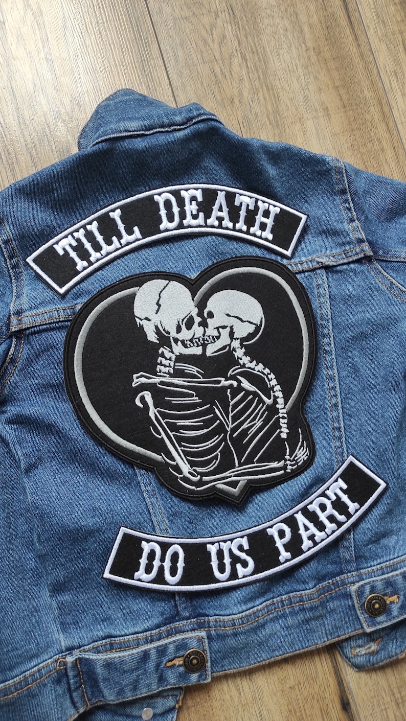 Till Death Do Us Part Embroidered Patches Patch for Bridal - Etsy