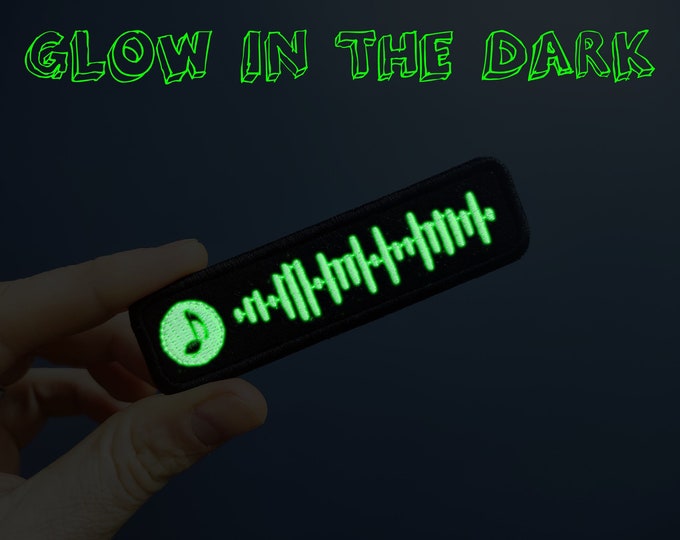 Custom Song Code Patch, Instant Scan Music Patch, Iron on or Sew ...