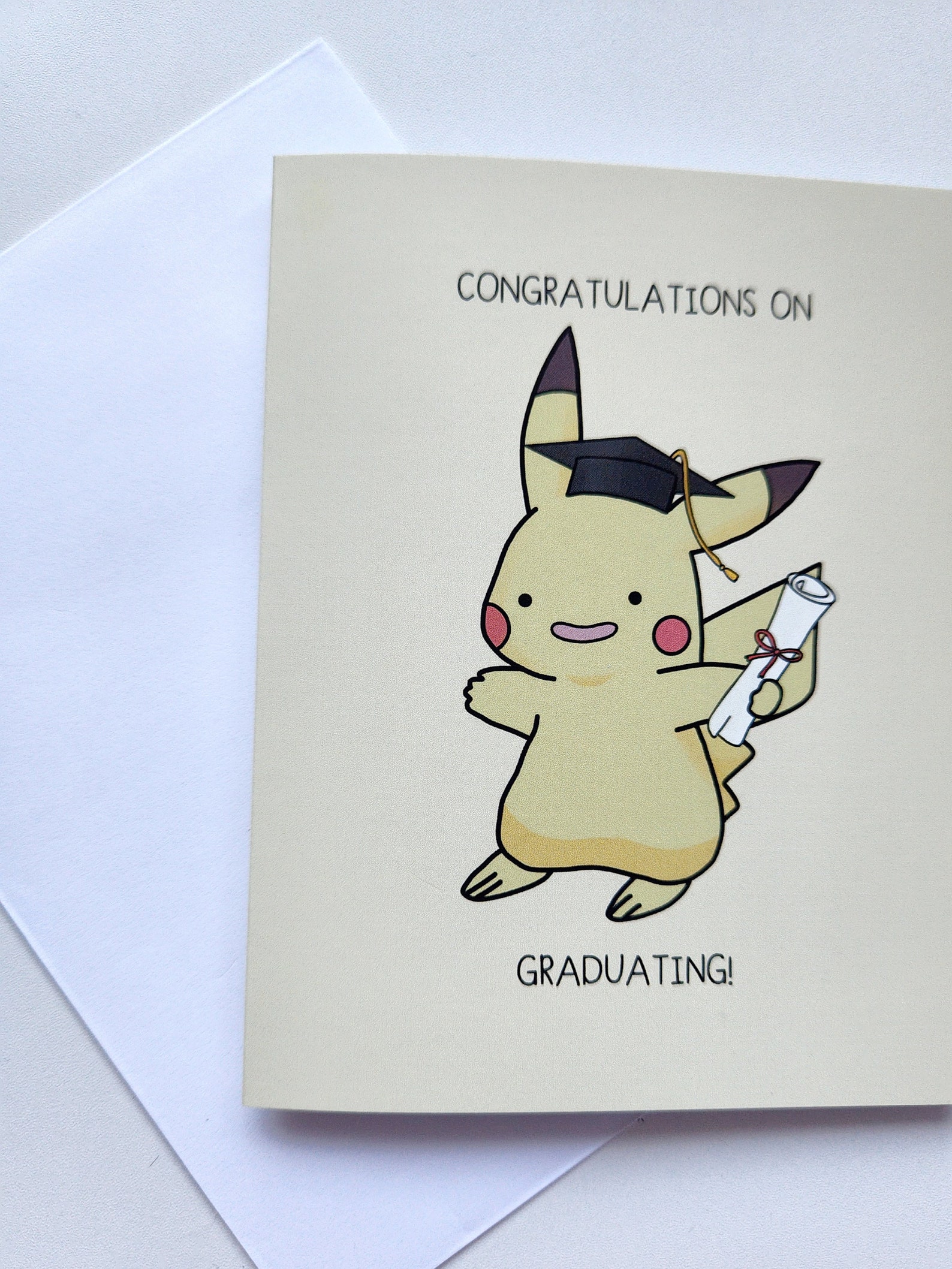 Derpy Ditto Pikachu Graduation Premium Glossy Vinyl Stickers - Etsy