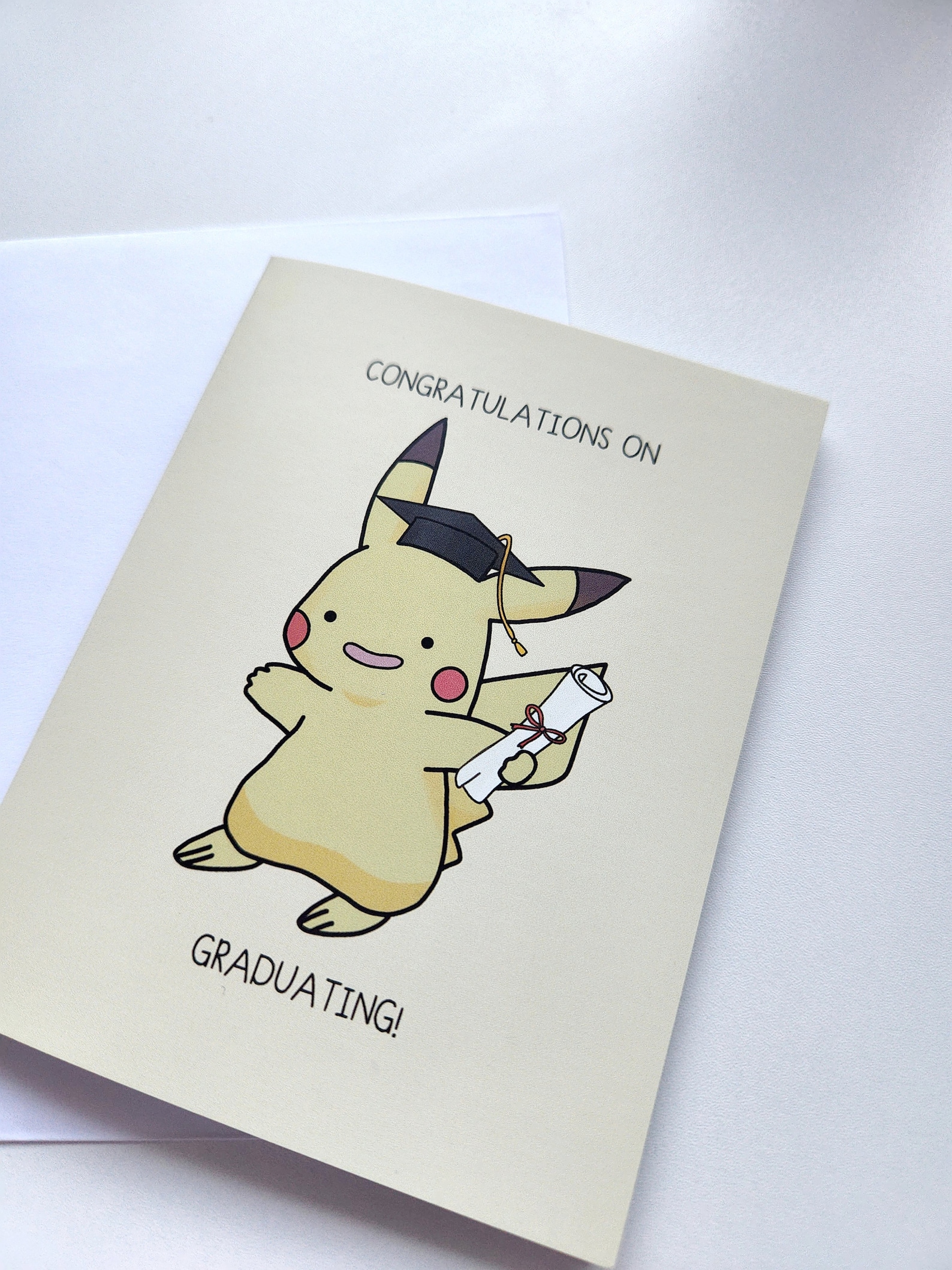 Derpy Ditto Pikachu Graduation Premium Glossy Vinyl Stickers - Etsy