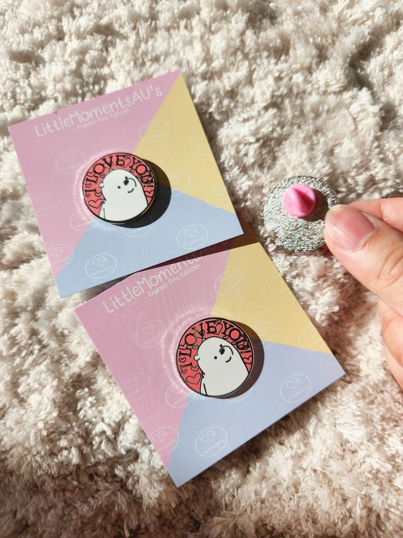 I LOVE YOU! Ice Bear - Enamel Pin - Etsy